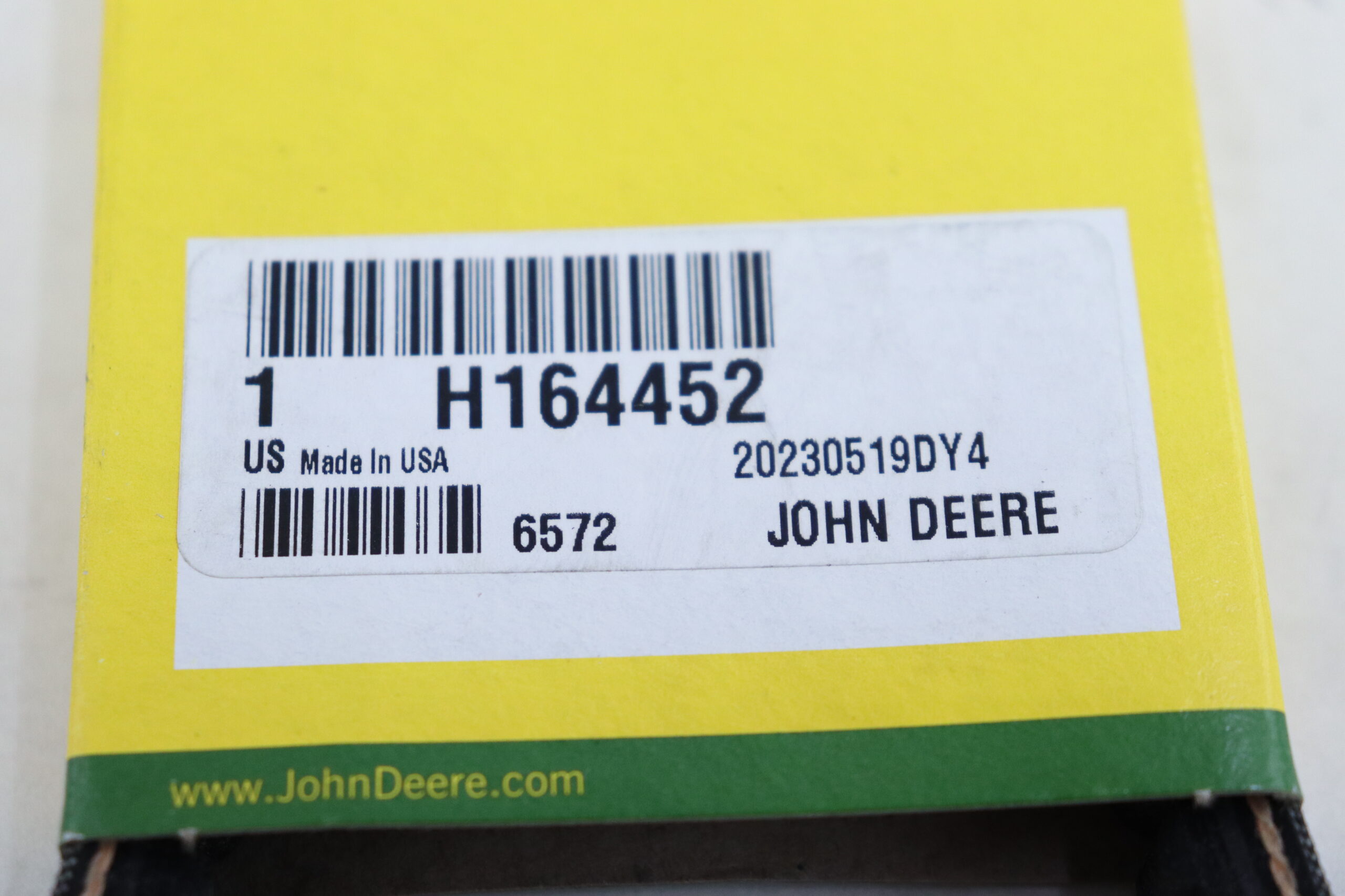 John Deere H164452 Dust Fan Belt HB Section V-Belt Original | EKG DIESEL